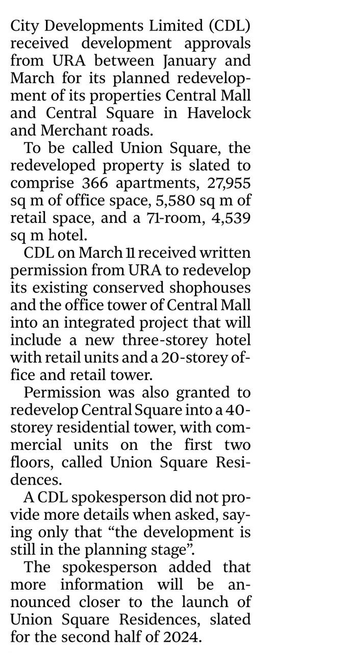 Union Square and Union Square Residences by CDL - Sg Properties Forum